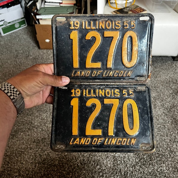 1955 License Plates - Etsy