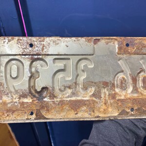 1976 Indians License Plate “heritage State”. Vintage Indiana License ...