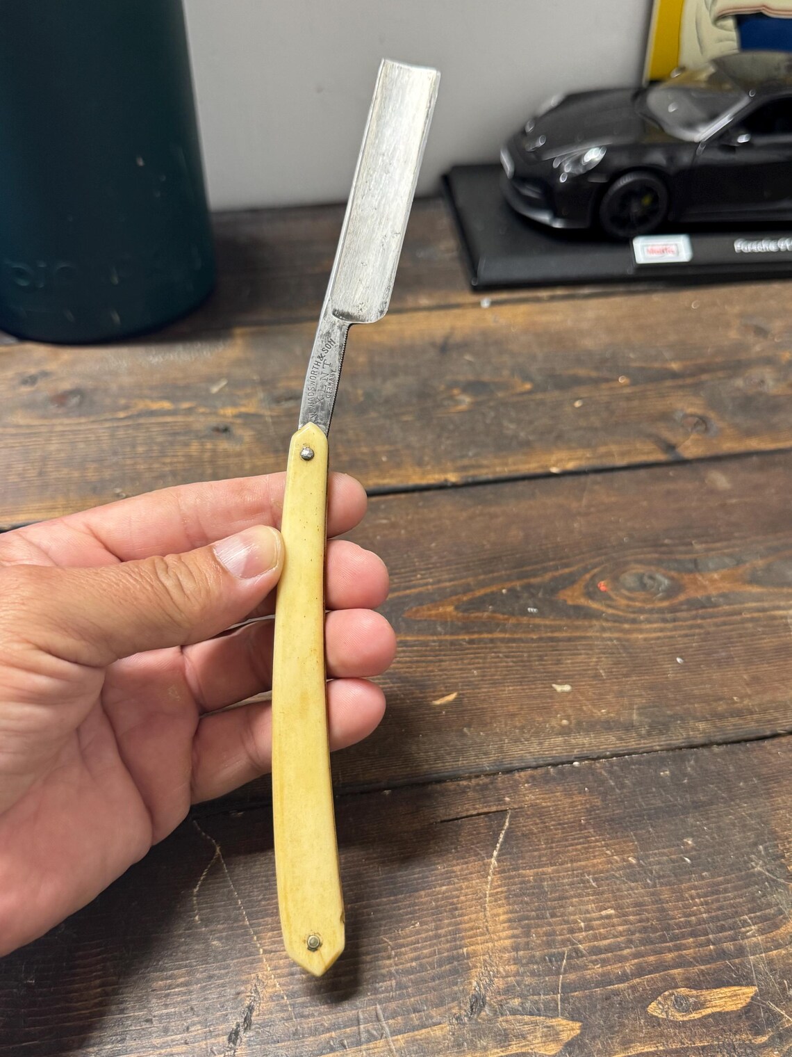 Vintage AW Wadsworth and Son XLNT Pathfinder Straight Razor Made in ...