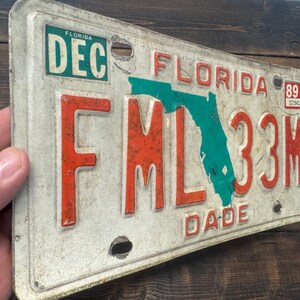 Vintage Florida Miami Dade License Plate . Vintage Miami Car Tag ...