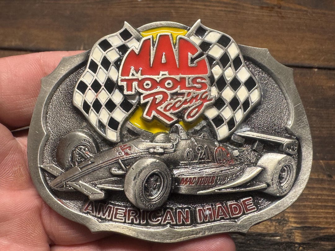 Mac Tools Racing Belt Buckle American Made Heavy and Solid - Etsy