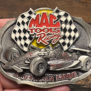 Mac Tools Racing Belt Buckle American Made Heavy and Solid - Etsy