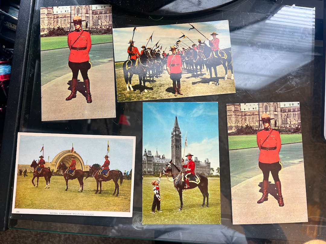 Royal Canadian Mounted Police Postcards Lot Vintage . Vintage Canadian ...
