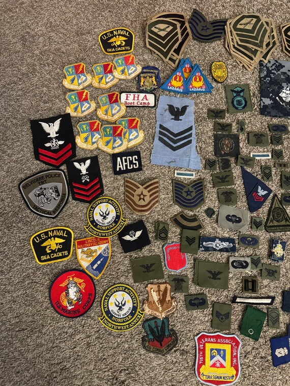 Military Patches & Military Related Patches Lot 298 P… - Gem