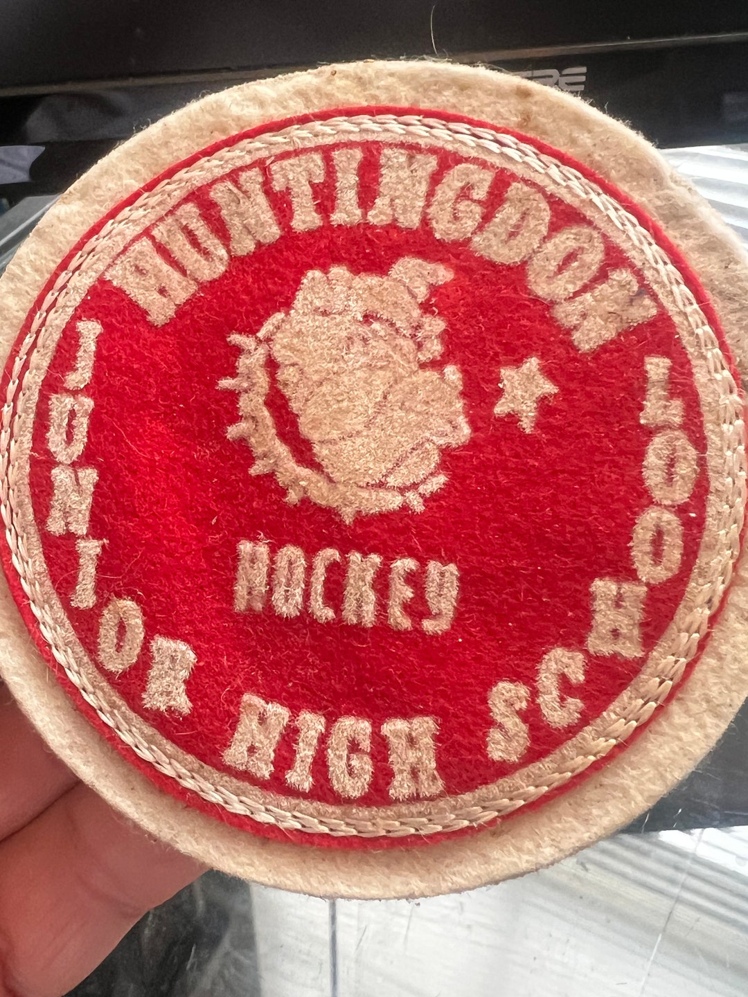 Vintage Huntingdon Junior High School Hockey Patch . Vintage Patch ...