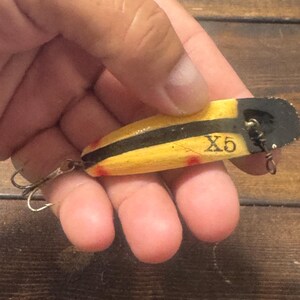 Vintage Helin X5 Flatfish Fishing Lure . Vintage Fishing Lure. - Etsy