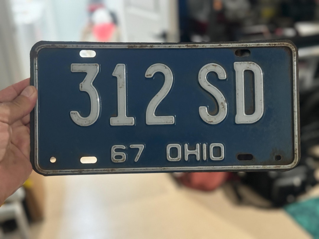 1967 Ohio License Plate Vintage License Plate. Really Nice!! . Vintage ...