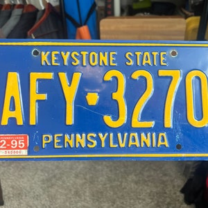 Vintage Pa License Plate. Vintage License Plate - Etsy