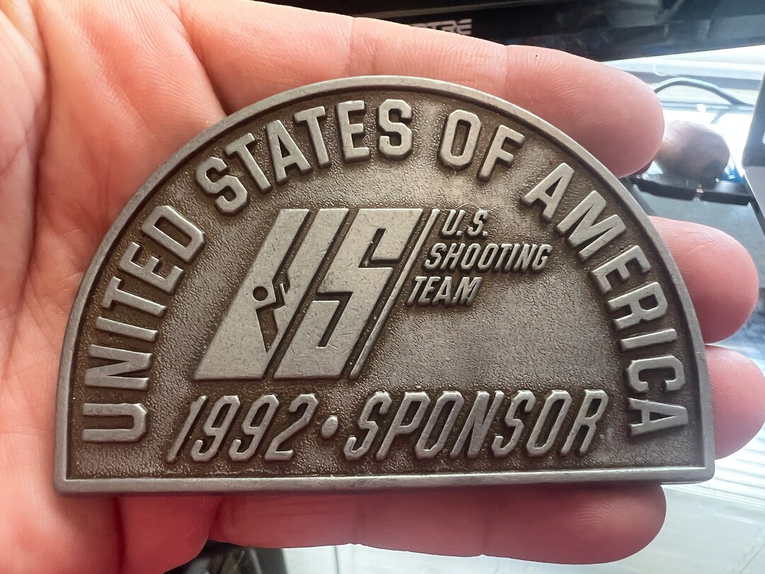 Vintage U.S. Shooting Team Belt Buckle From 1992 - Etsy