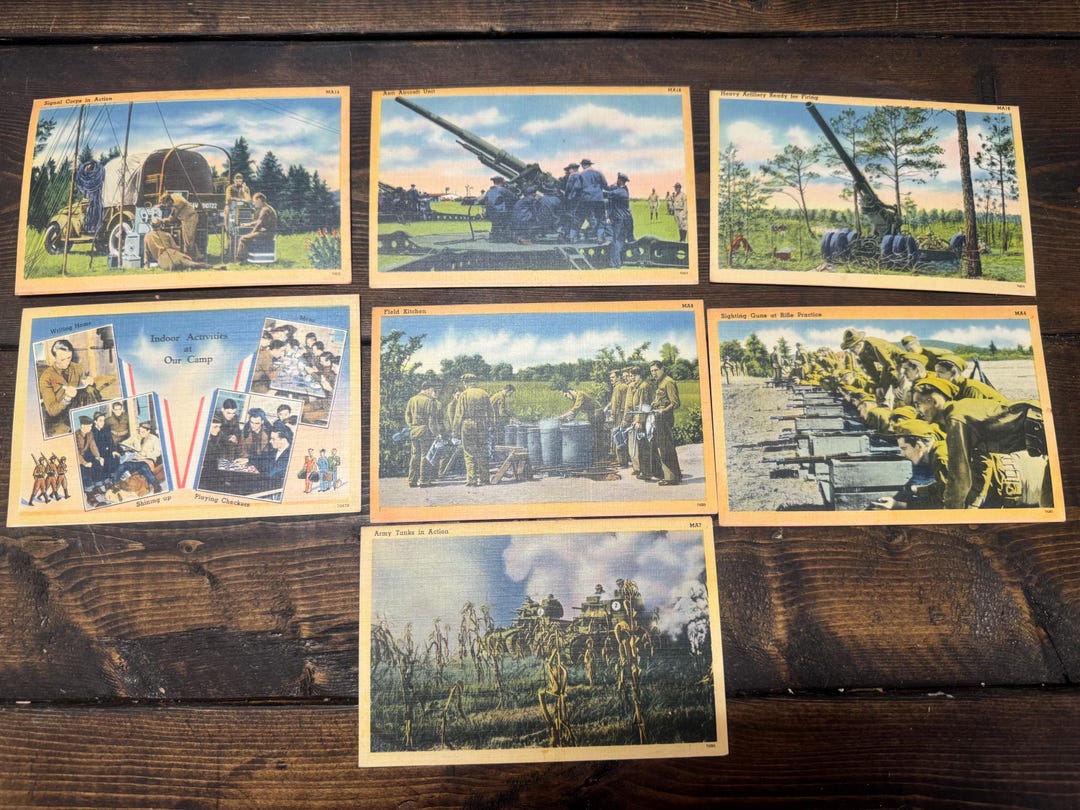 7 Vintage Military Postcards Vintage Military Soldiers . Military Post ...