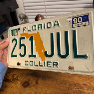 Vintage Florida License Plate Nice Shape . Vintage FL License Plate ...