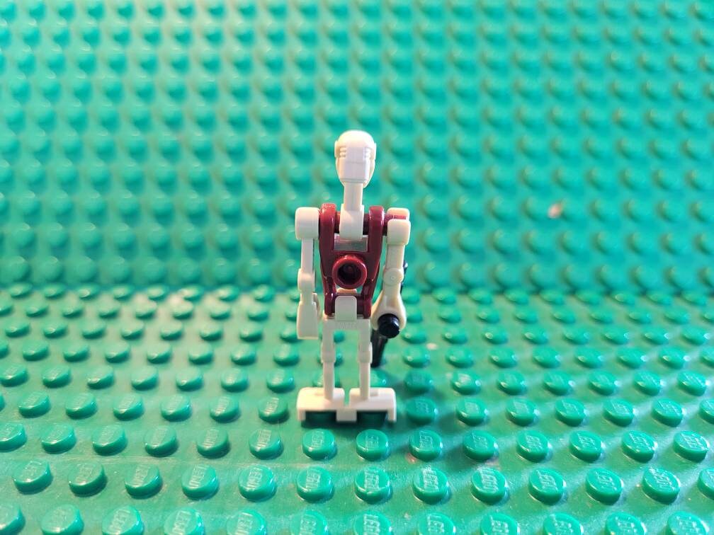 LEGO Battle Droid With Red Torso Straight Arm Minifigure With Solid ...