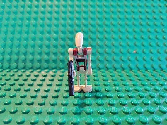 LEGO Battle Droid With Red Torso Straight Arm Minifigure With - Etsy