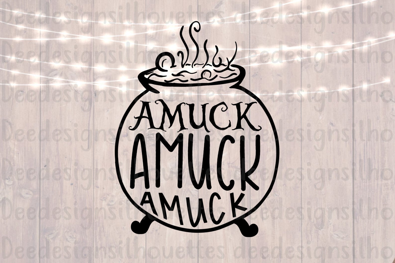 Hocus Pocus AMUCK Cauldron SVG Cut File for Cricut - Etsy