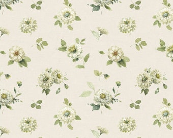Beautiful, Cream Floral, Border Stripe, Ferns, Butterflies, Greenery ...