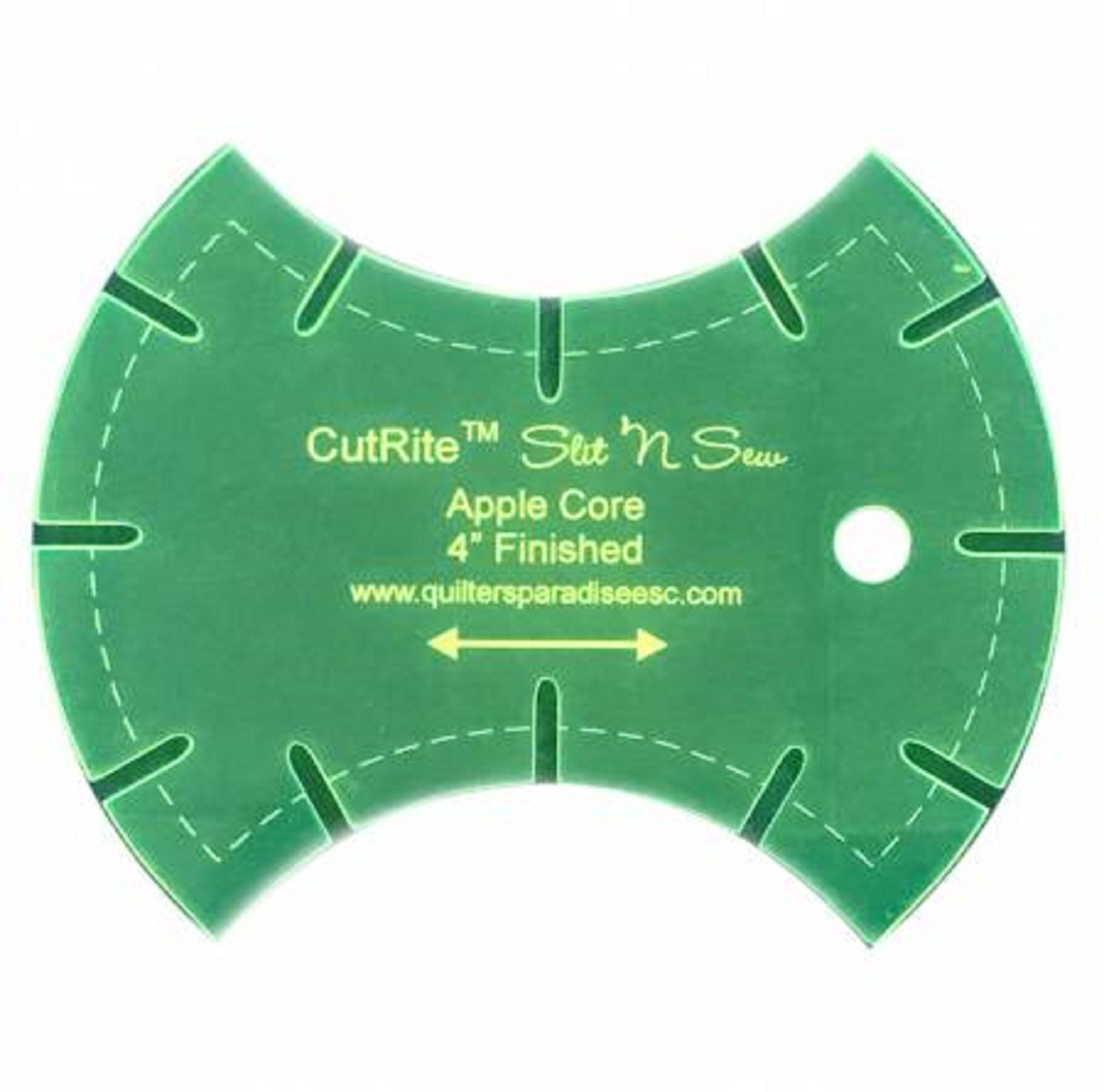 Apple Core Template 4in Finished Quilt Templates Cutrite - Etsy