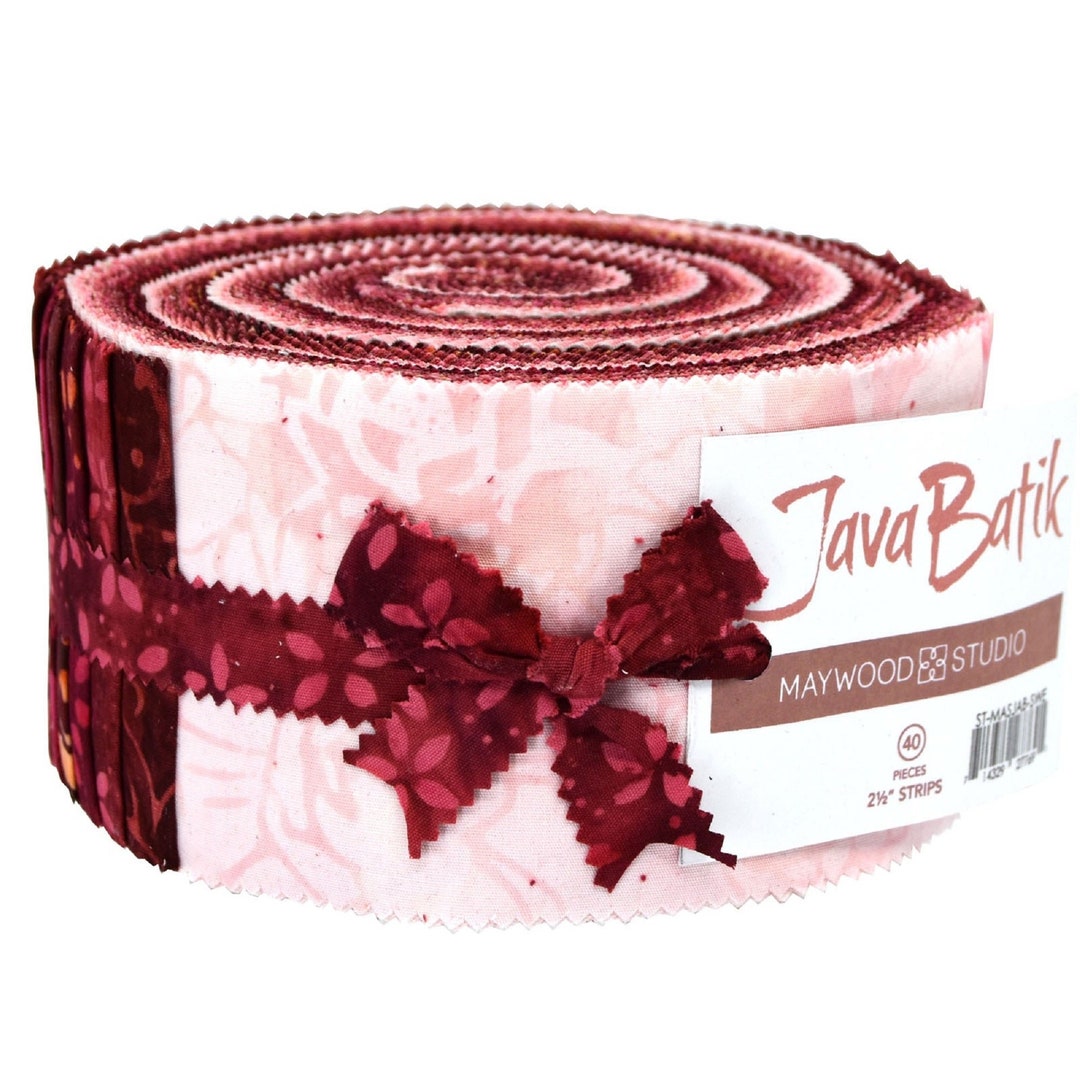Java Batiks Sweetheart 2.5" Strips - 40 Pcs - Etsy