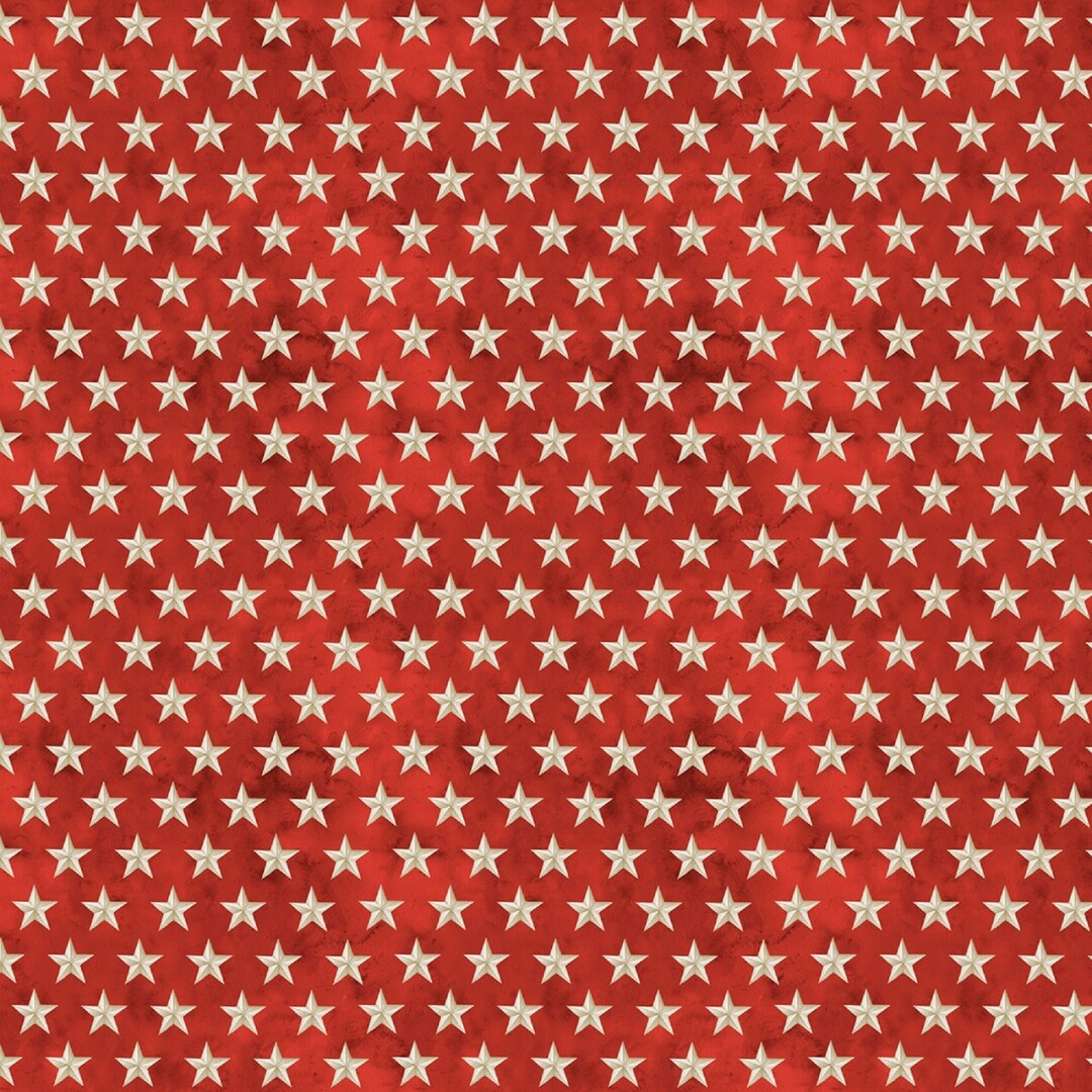 Colors of Courage Red Stars Allover - Etsy