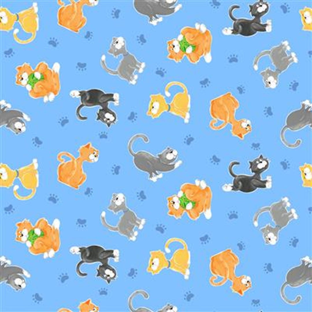 Kitty the Cat Kittens Sky Blue - Etsy