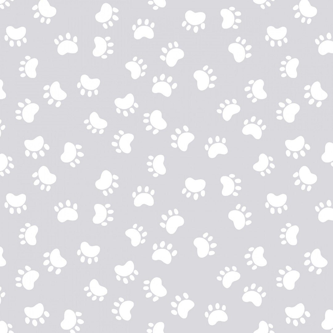Susybee Light Grey Paw Prints - Etsy