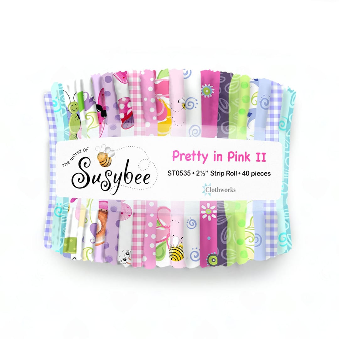 Susybee Pretty in Pink II 2-1/2in Strips - 40pcs - Etsy