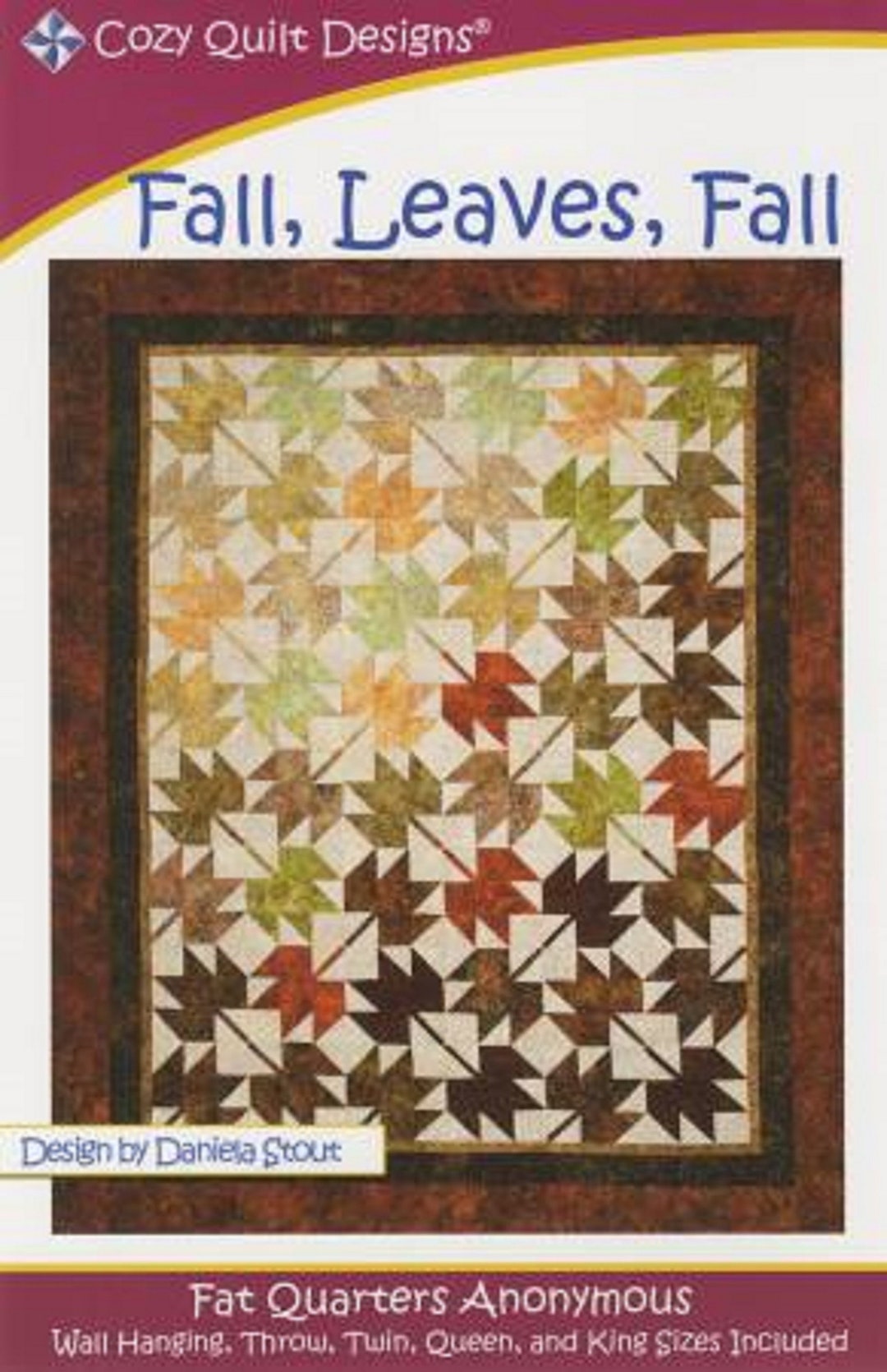 Fall, Leaves, Fall Quilt Pattern - Cozy Quilts Design Pattern - Etsy