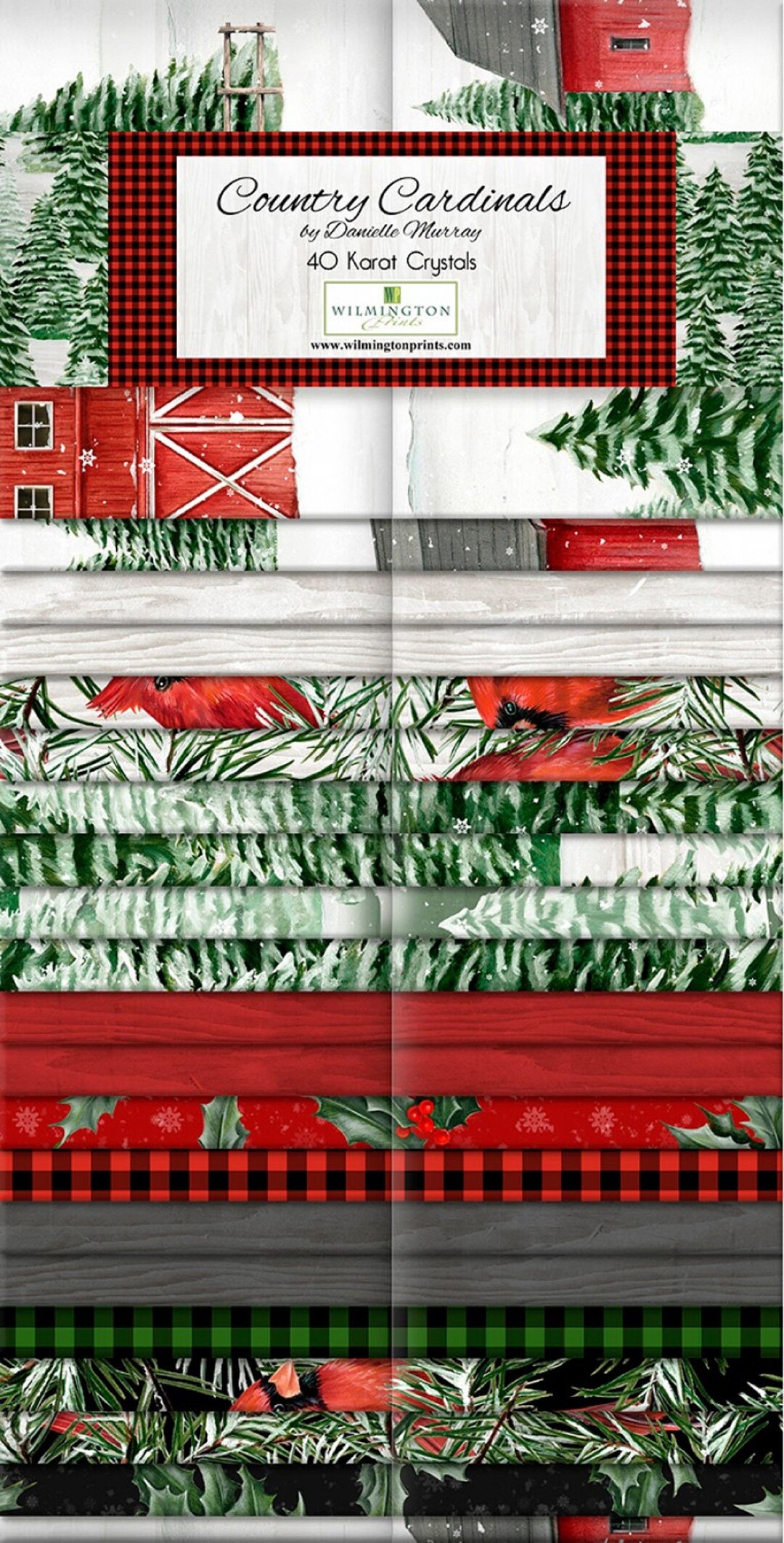 2-1/2in Strips Country Cardinals, 40pcs - Etsy
