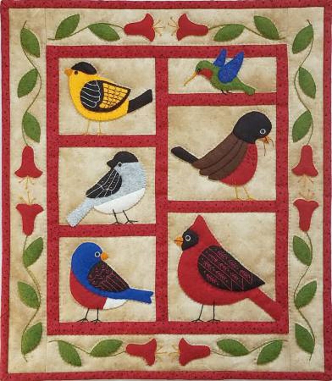 Backyard Birds Wall Quilt Pattern - Pattern Only - Etsy