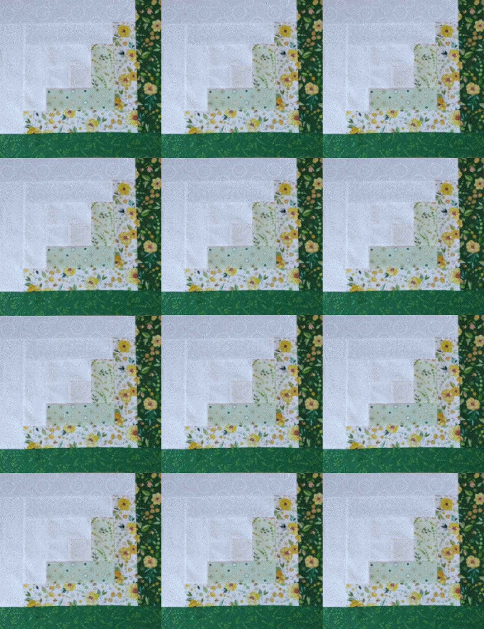 Botanical Nectar Log Cabin Block Kit version 2 Makes a 42 - Etsy