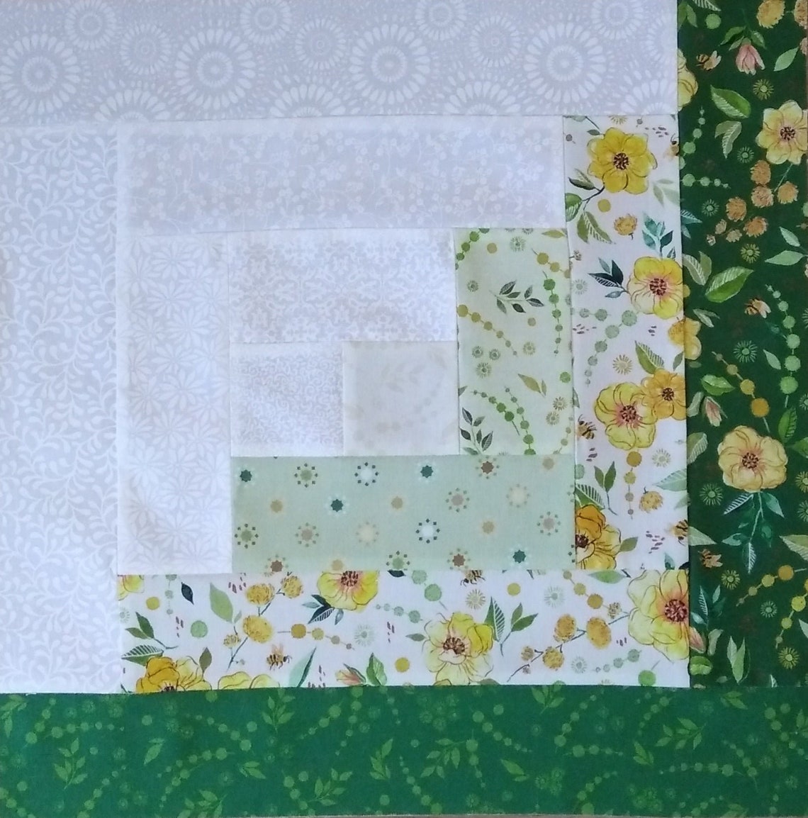 Botanical Nectar Log Cabin Block Kit version 2 Makes a 42 - Etsy