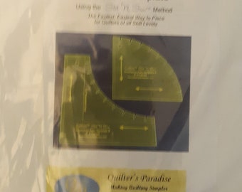 Cutrite Slit 'N Sew Drunkard's Path 6 Inch Finished Template Set - Etsy