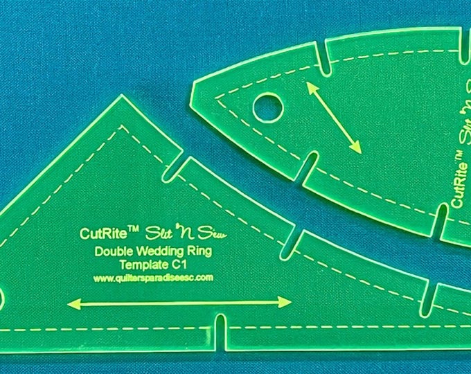 Slit N Sew Double Wedding Ring Template Set Plus - Etsy