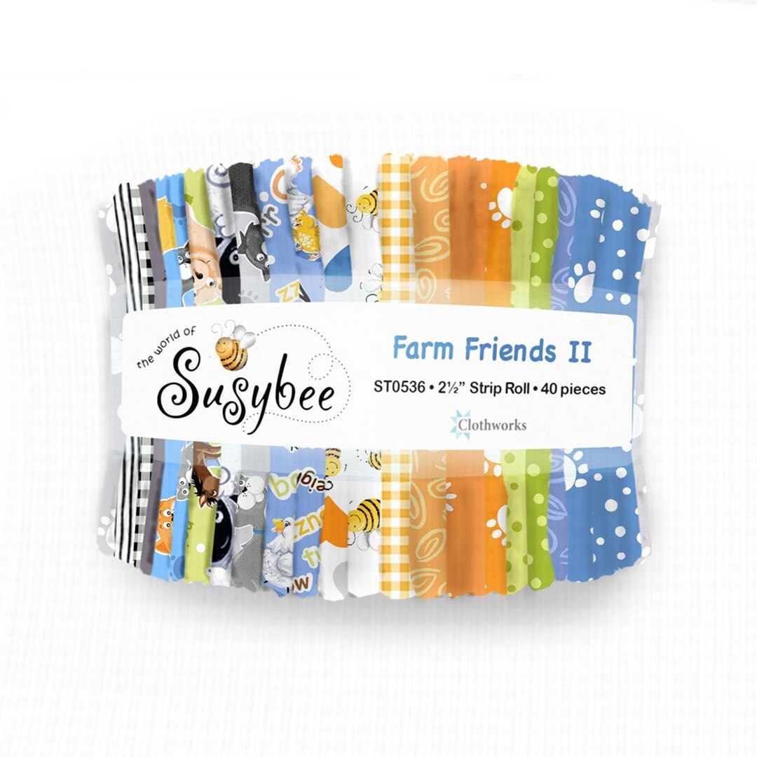 Susybee Farm Friends II 2-1/2in Strips - 40pcs - Etsy