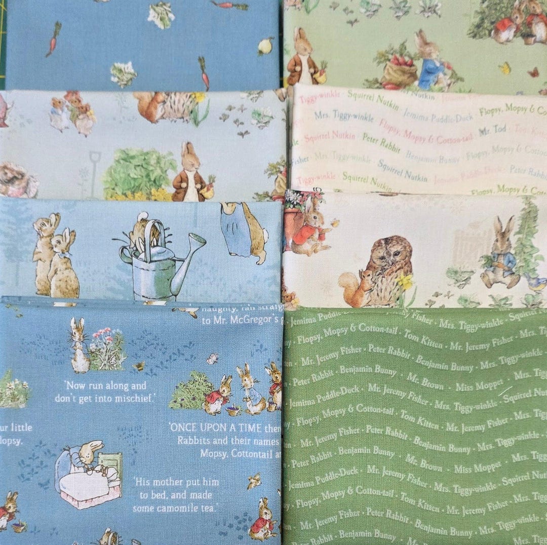 Peter Rabbit™ Boy Fat Quarter Bundle 8pcs - Etsy