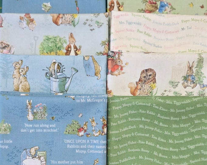 Peter Rabbit™ Boy Fat Quarter Bundle 8pcs - Etsy