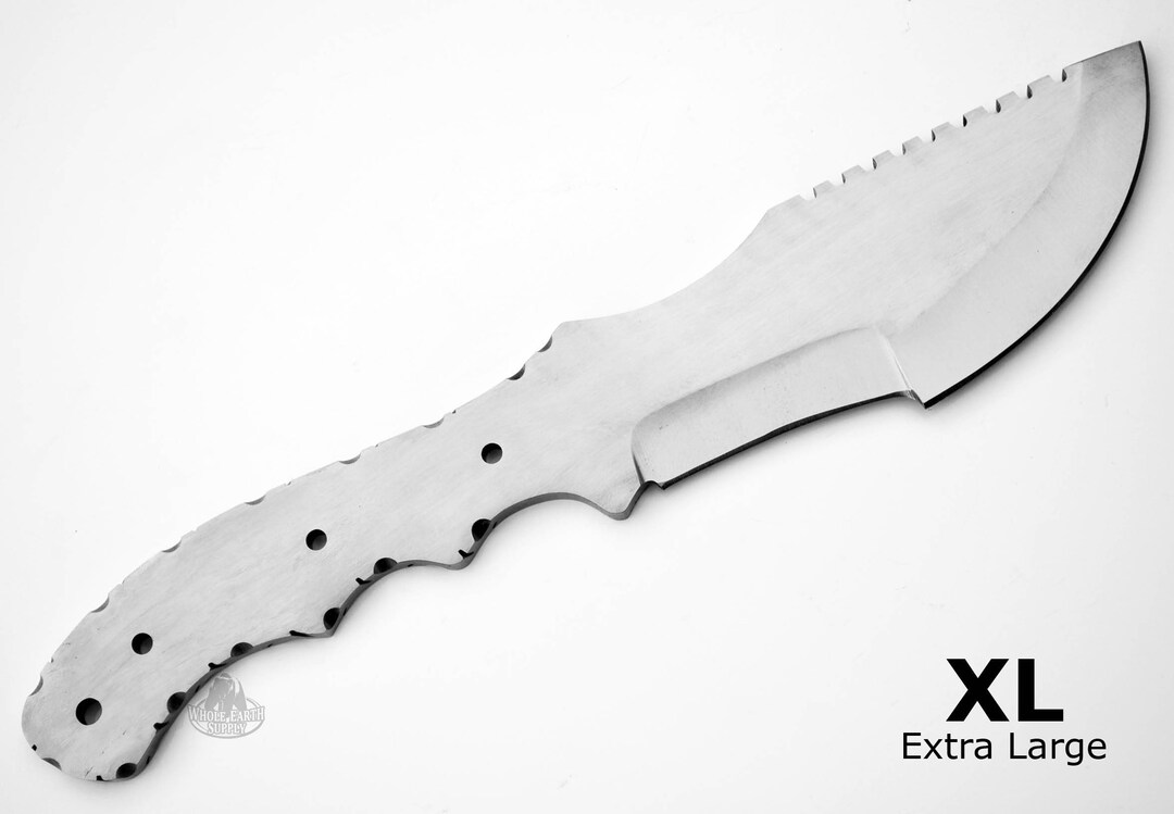 Knife Blank EXTRA LARGE - 1095 Carbon Steel Tracker Blade Knives Knife ...