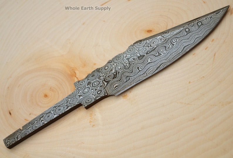 Knife Blank Damascus Bowie Half Tang Blank Knives Steel 1095 | Etsy