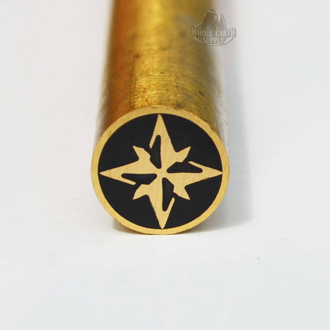 Mosaic Pin 4 X 1cm Star Black Pins Brass Knife Making Handle Scales ...
