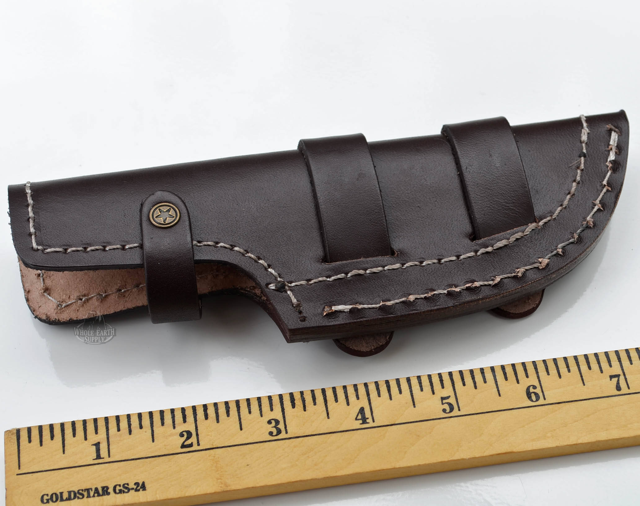 Knife Sheath Hunting Dark Brown Thick Leather Tracker Blade - Etsy