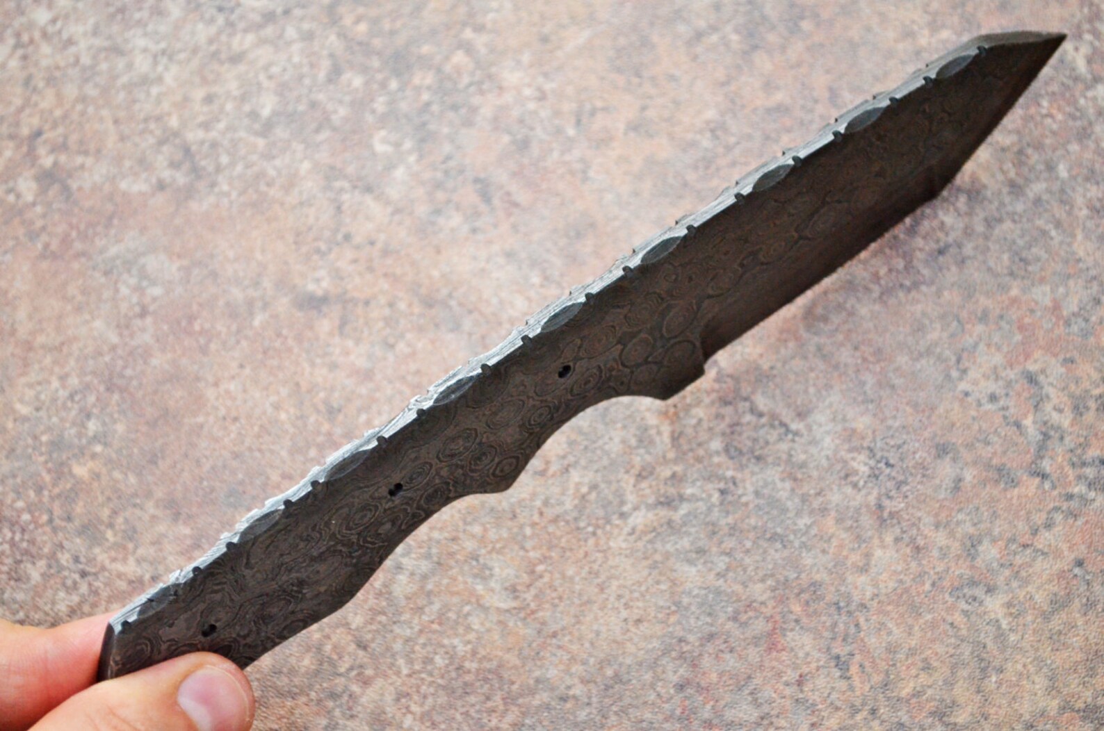 Knife Blank Damascus Blade Tanto Tactical Hunting 1095 High Carbon ...