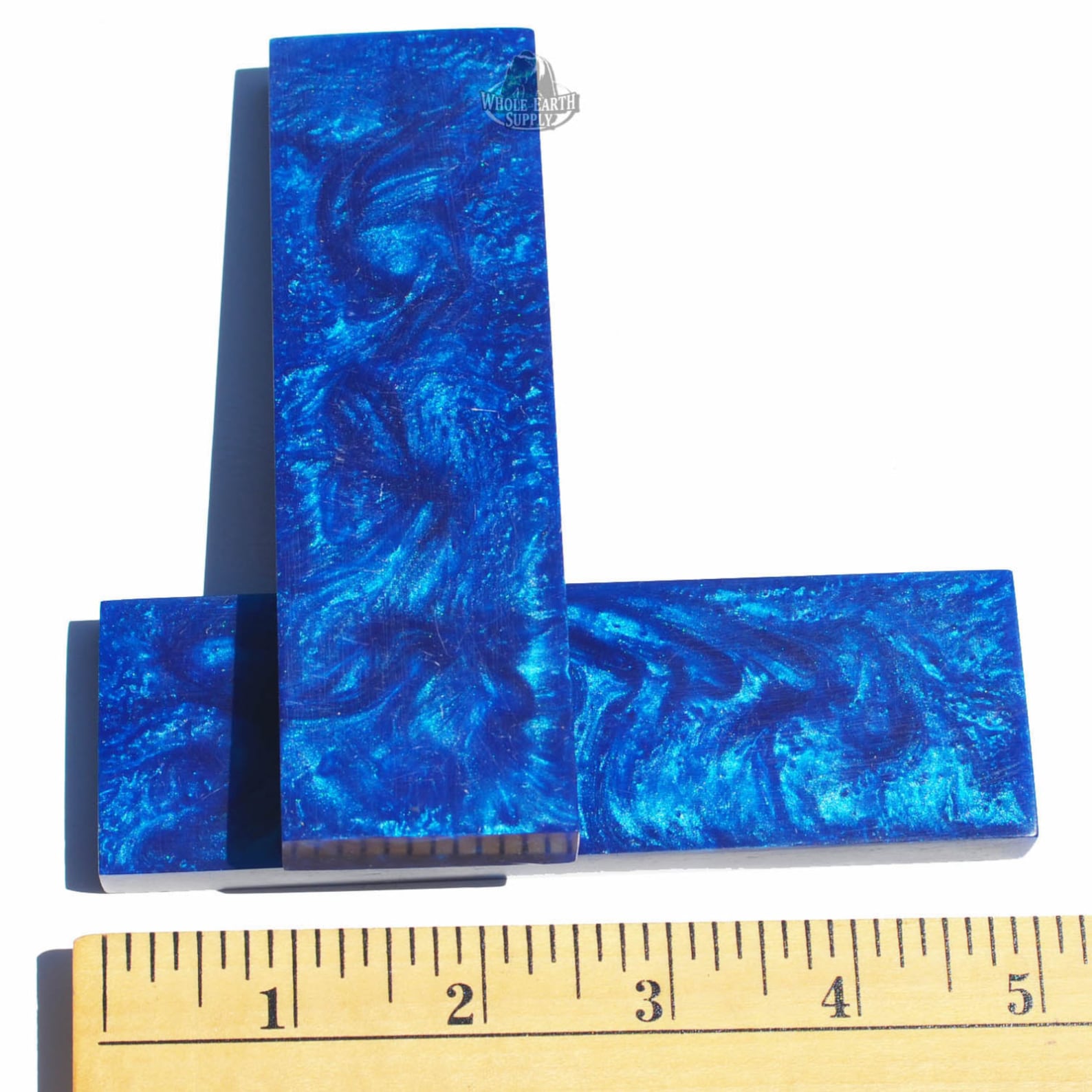 Knife Handle Scales Grips 5 Inch Blue Pearl Pearlescent Acrylic ...