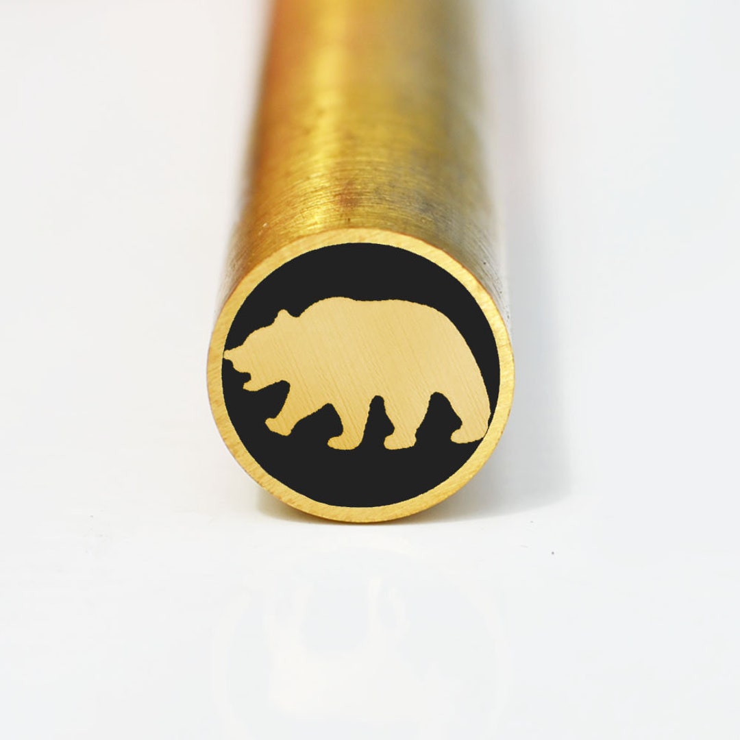 Mosaic Pin 4" X 1cm Full Bear Pins Brass Knife Making Handle Scales ...