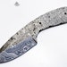 Knife Blank Damascus Steel Drop Point Making Blade Hunting Skinning ...