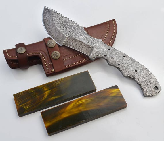 Knife Kit Build Your Own Black Tracker Knife with Black & | Etsy