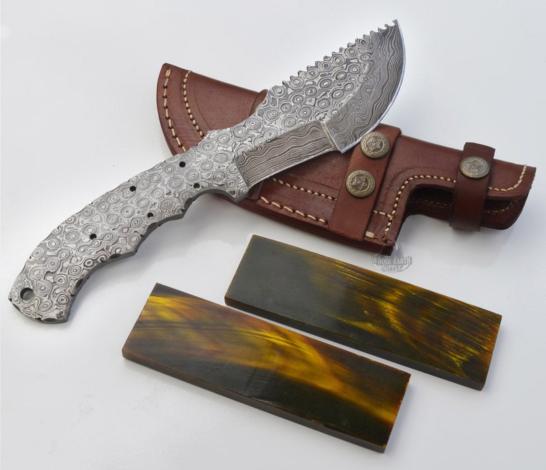 Knife Kit - Build Your Own Black Tracker Knife With Black & Yellow ...