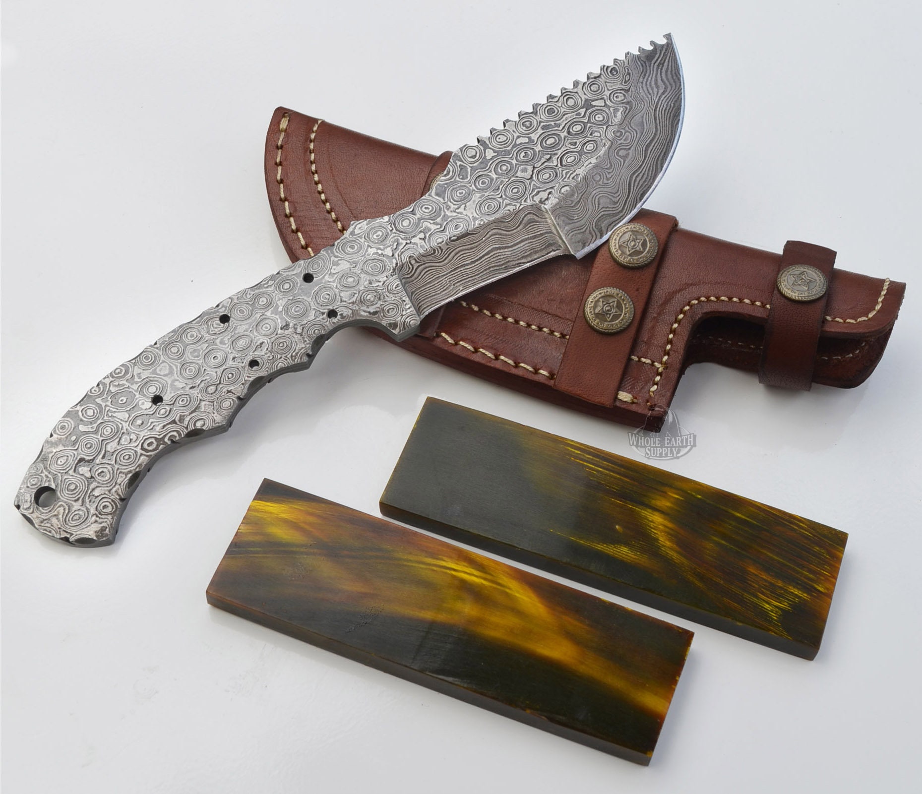 Knife Kit - Build Your Own Black Tracker Knife With Black & Yellow ...