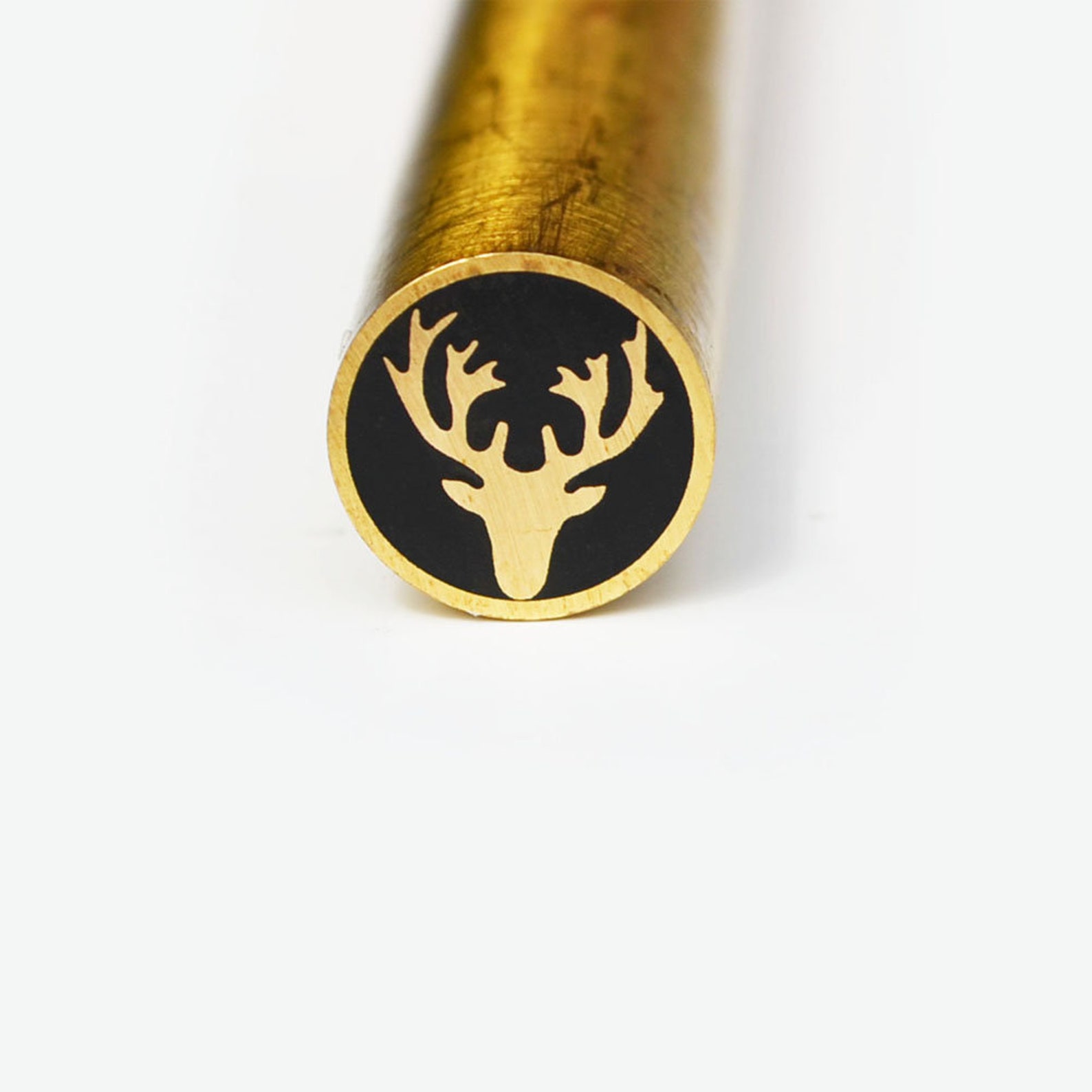 Mosaic Pin 4" X 8mm Deer Head Pins Brass Knife Handle Scales Grips ...