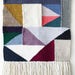 CUSTOM - Multi-color Large Triangle Wall Hanging, Large Weaving ...