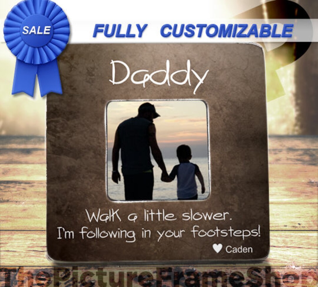 Fathers Day Gift Daddy Frame Dad Gifts From Son Daughter Valentine Gift ...