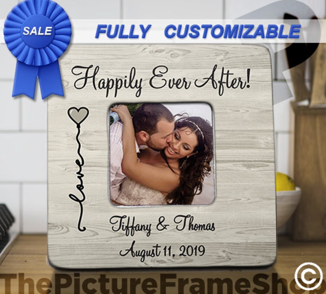 Happily Ever After, Happily Ever After Picture Frame, Personalized ...